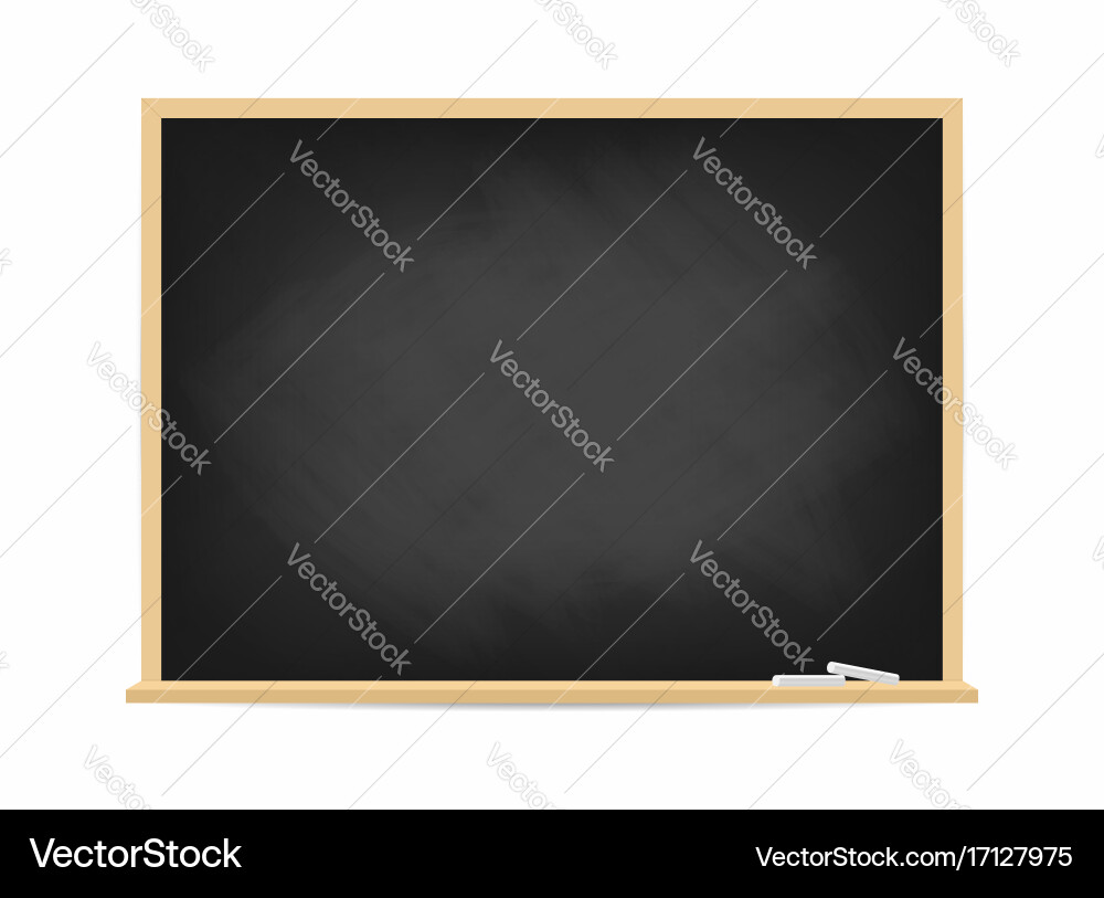 School blackboard dirty black chalkboard Vector Image