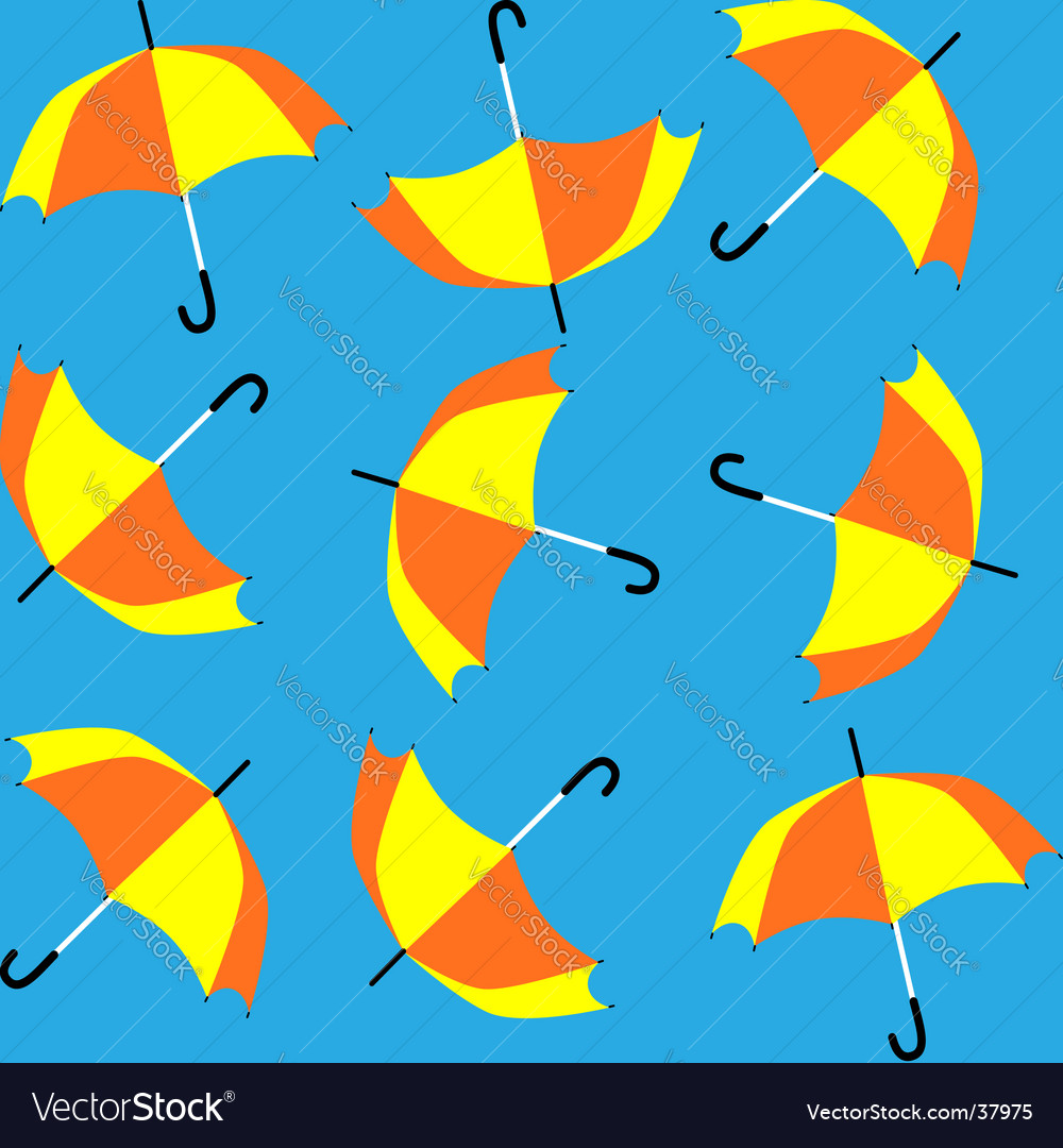 Umbrellas pattern Royalty Free Vector Image - VectorStock