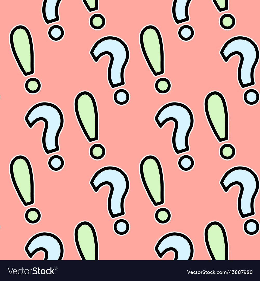 Exclamation and question marks punctuation Vector Image