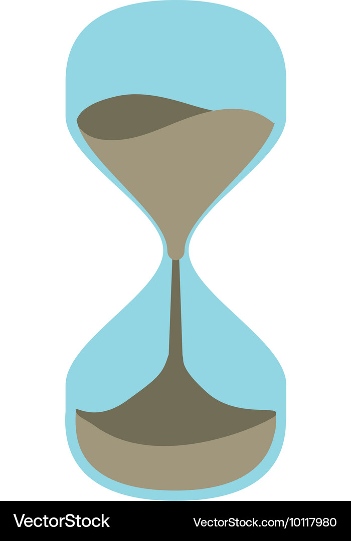 Hourglass time antique old measure icon Royalty Free Vector
