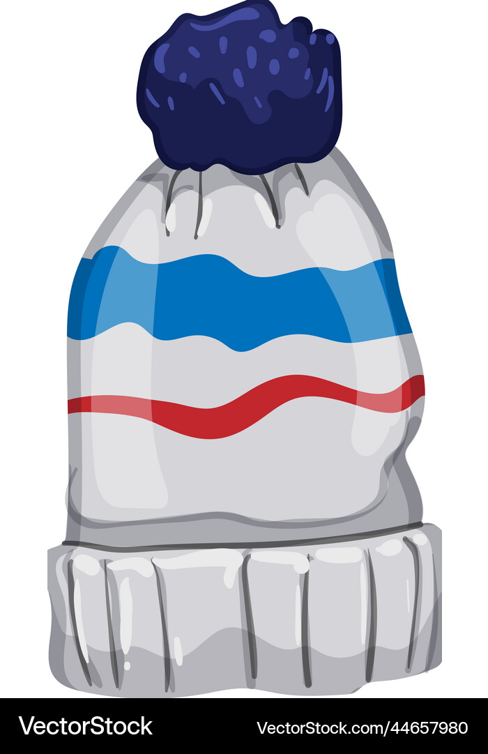 Person winter hat man cartoon Royalty Free Vector Image