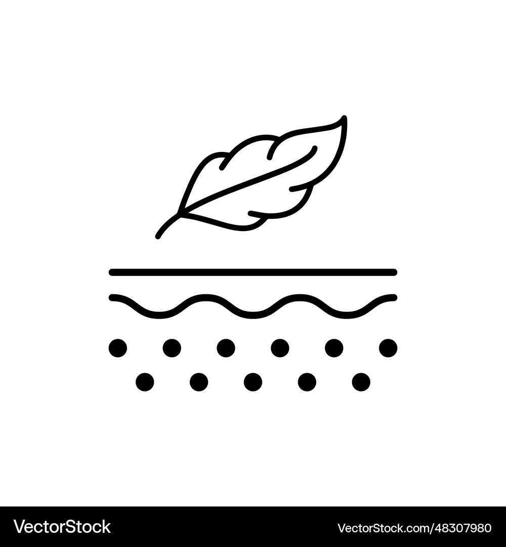 Soft skin line icon cosmetic for sensitive Vector Image