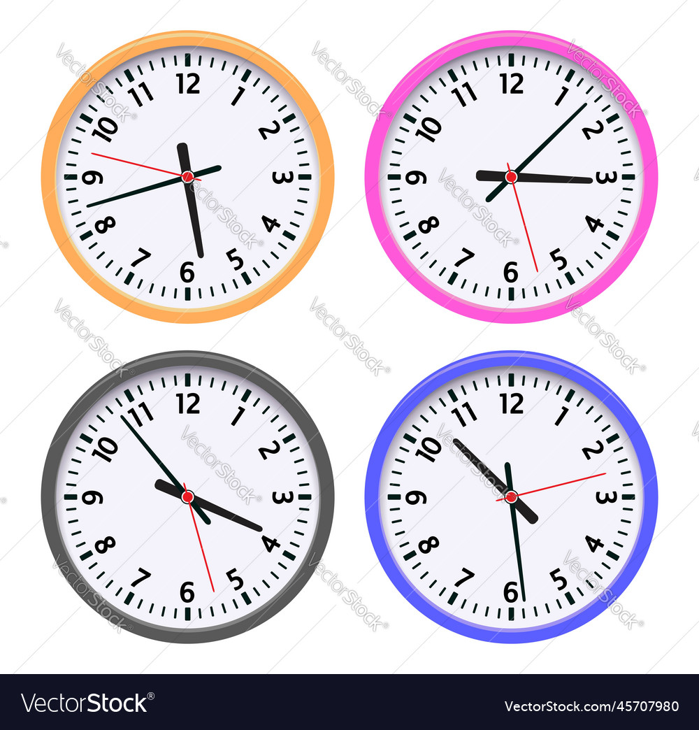 Wall clock Royalty Free Vector Image - VectorStock Wall clock Royalty Free Vector Image - VectorStock