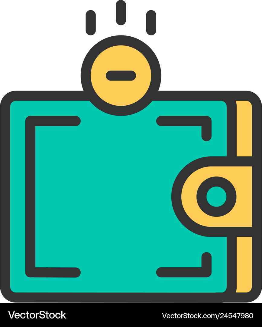 Wallet icon design shopping icon design Royalty Free Vector