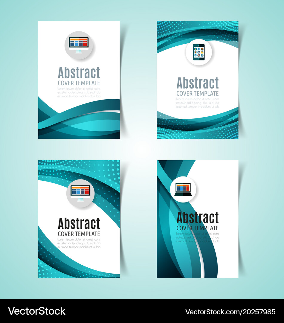 Abstract report cover4 Royalty Free Vector Image