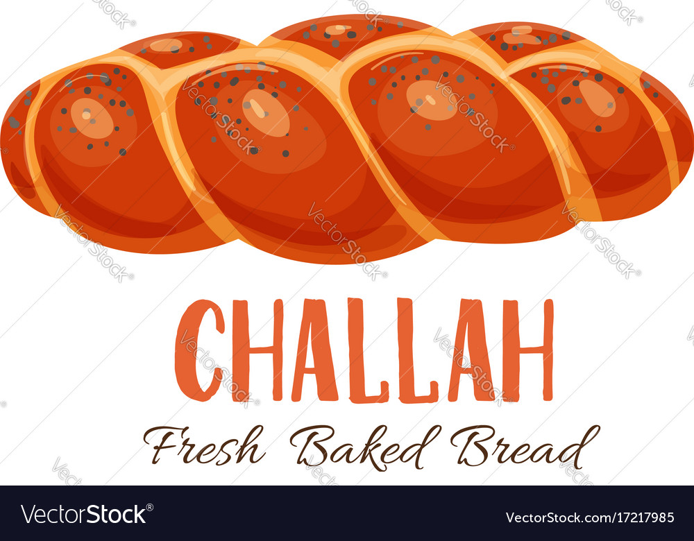 Challah bread icon Royalty Free Vector Image - VectorStock