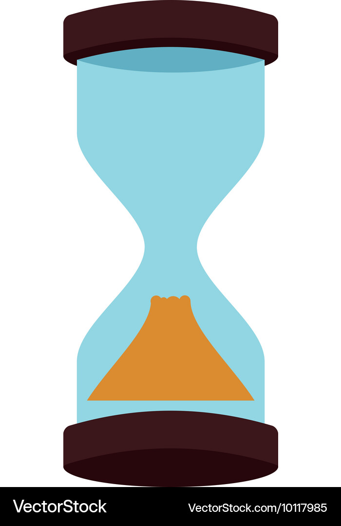 Hourglass time antique old measure icon Royalty Free Vector