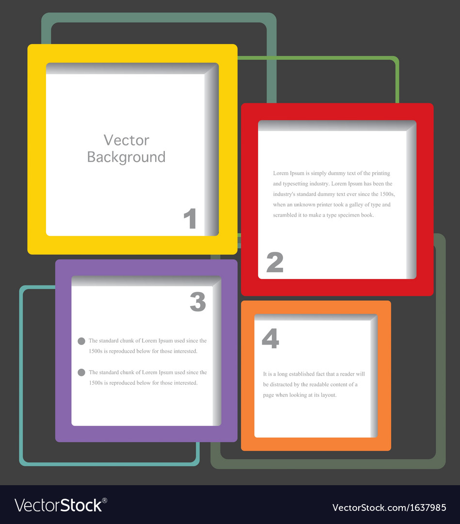 Square frame background Royalty Free Vector Image