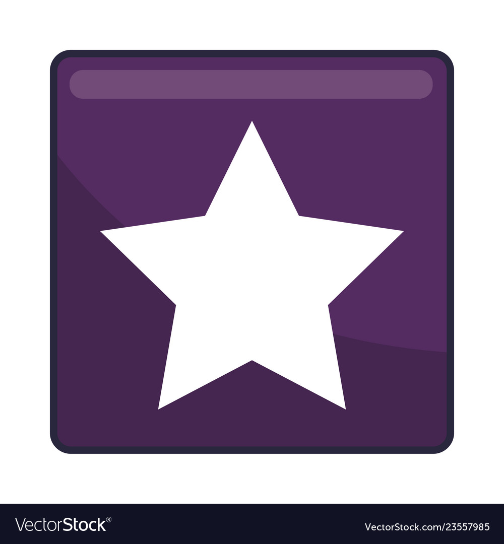 Star square cartoon Royalty Free Vector Image - VectorStock