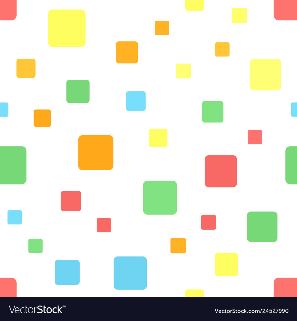 Chaotic square pattern seamless Royalty Free Vector Image