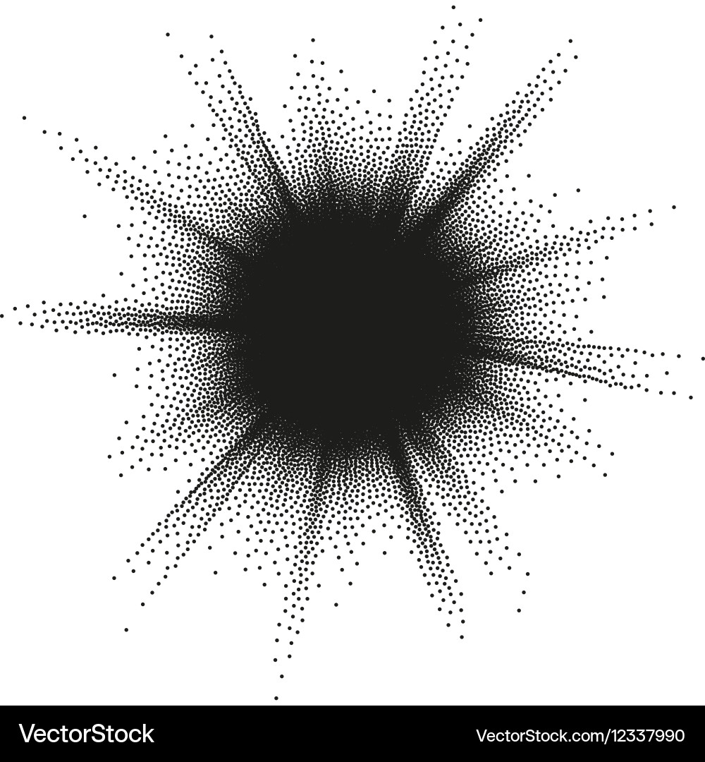 Explosion with star burst eps 10 Royalty Free Vector Image