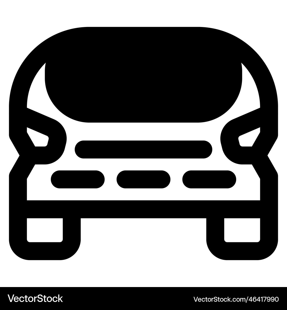 Front view of a unique vehicle Royalty Free Vector Image