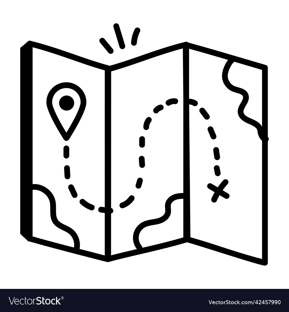 Map Royalty Free Vector Image - VectorStock