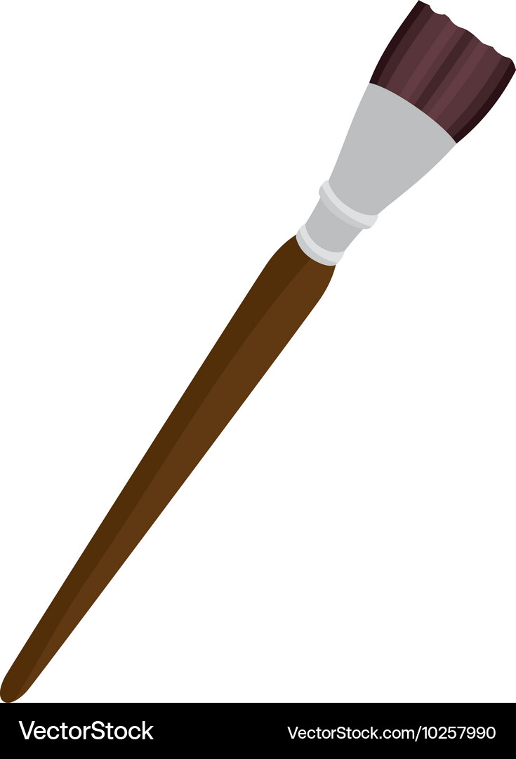 Paint brush art tool artist Royalty Free Vector Image