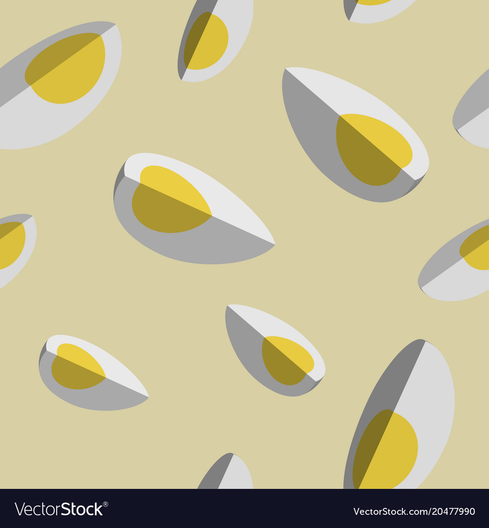 Seamless pattern easter eggs in 3d Royalty Free Vector Image
