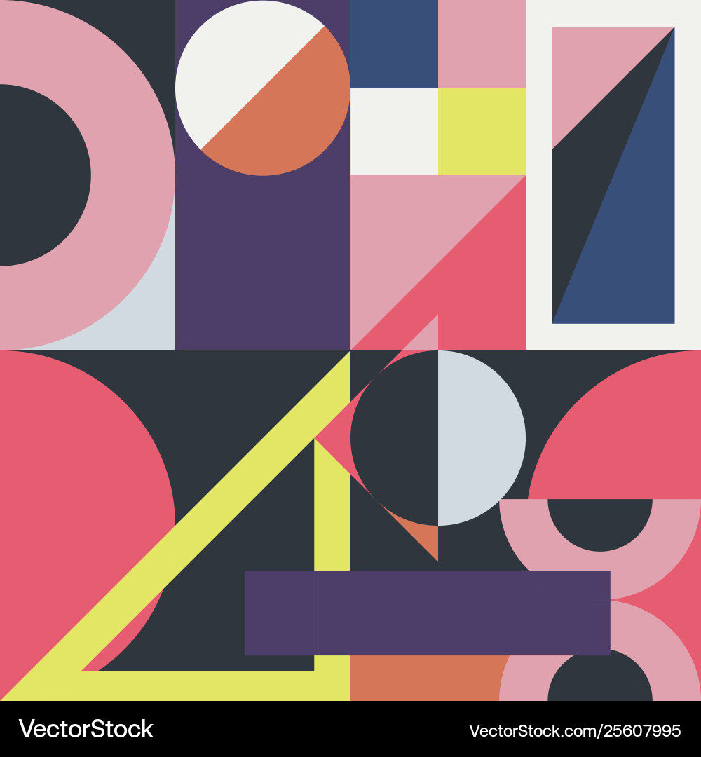Abstract colorful trendy background with modern Vector Image