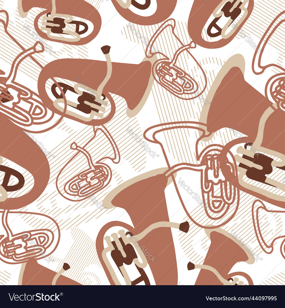 Abstract tube wind music instrument graphic Vector Image