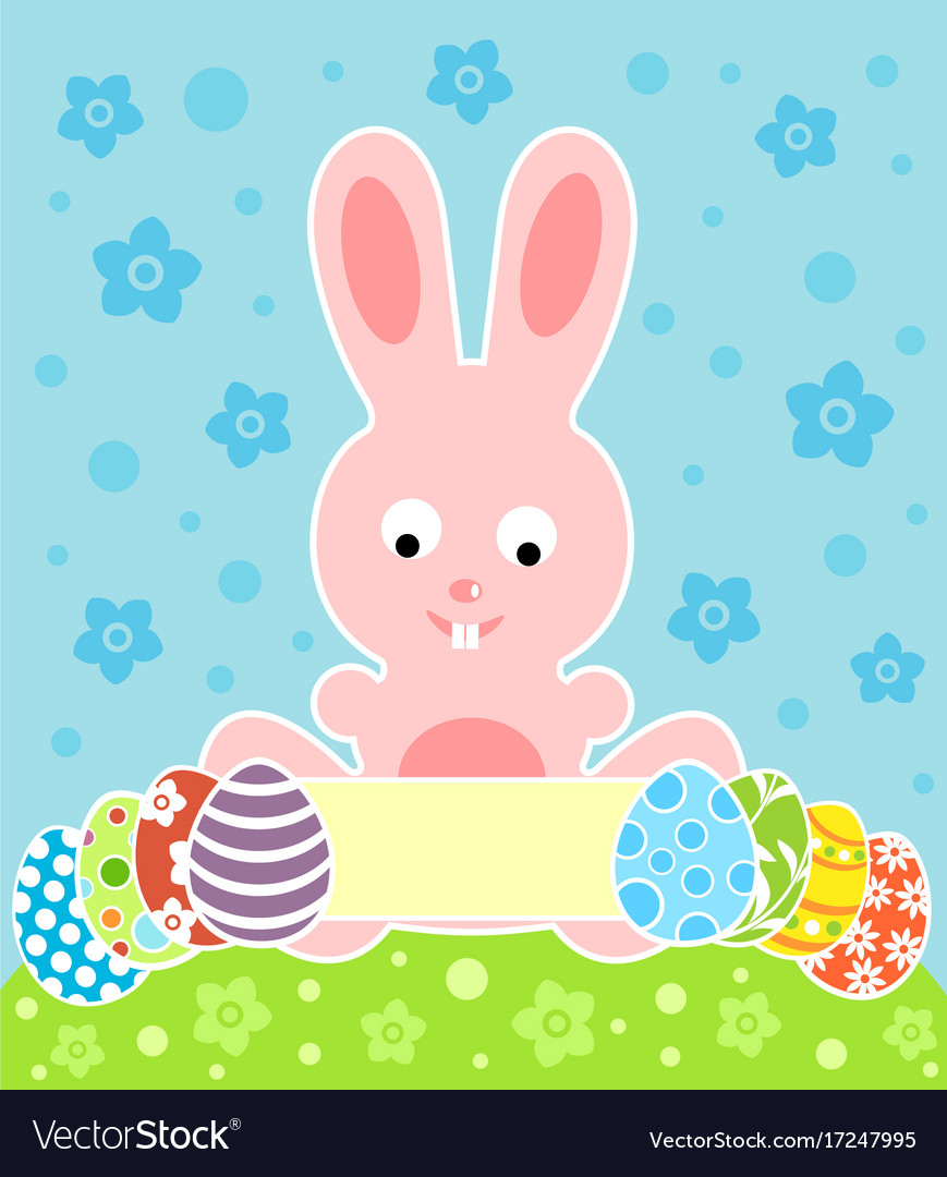 Easter background card Royalty Free Vector Image