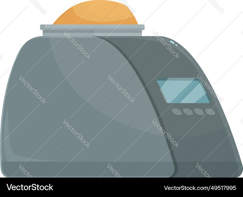 Food bread maker icon cartoon snack Royalty Free Vector