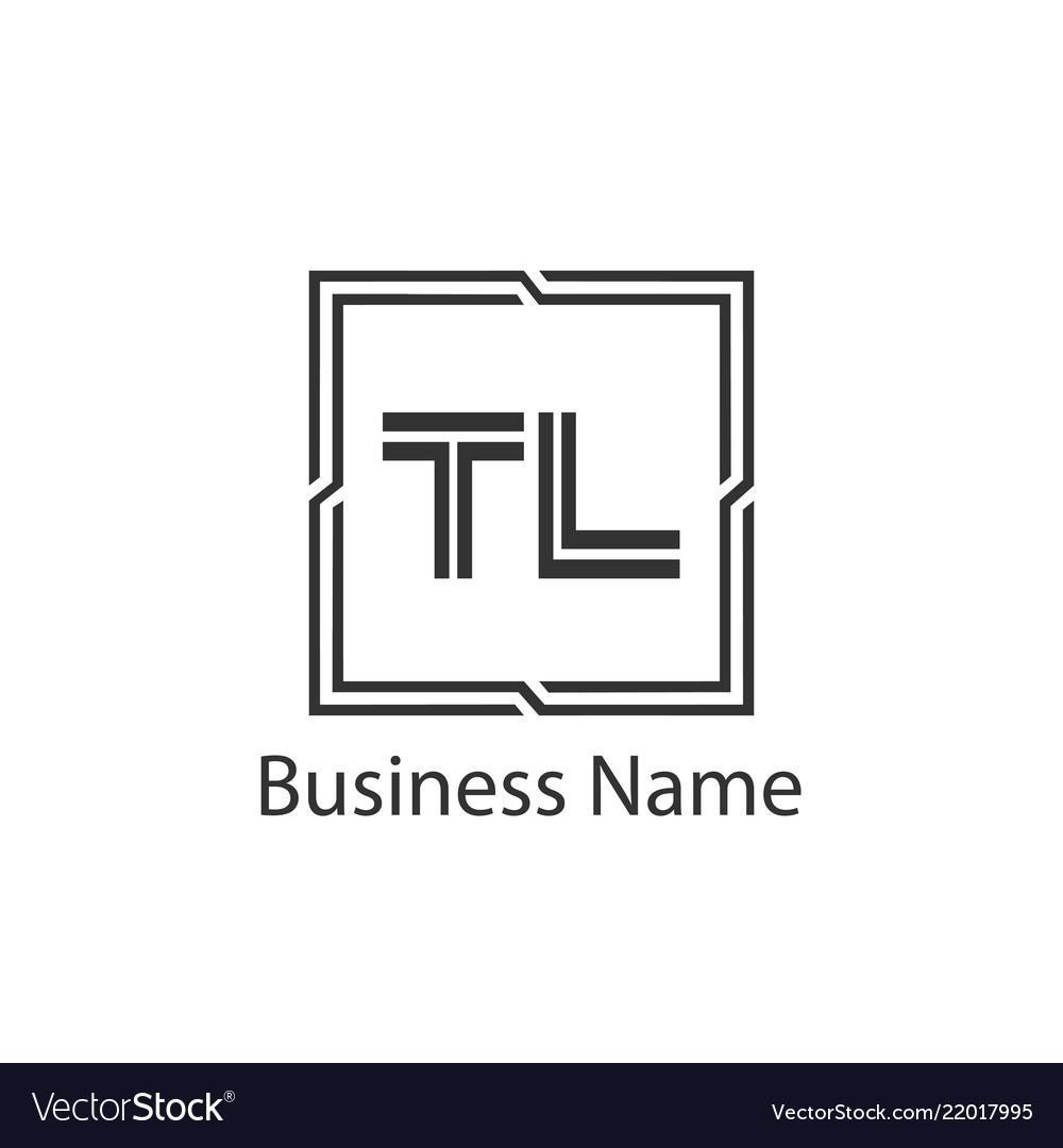 Initial letter tl logo template design Royalty Free Vector