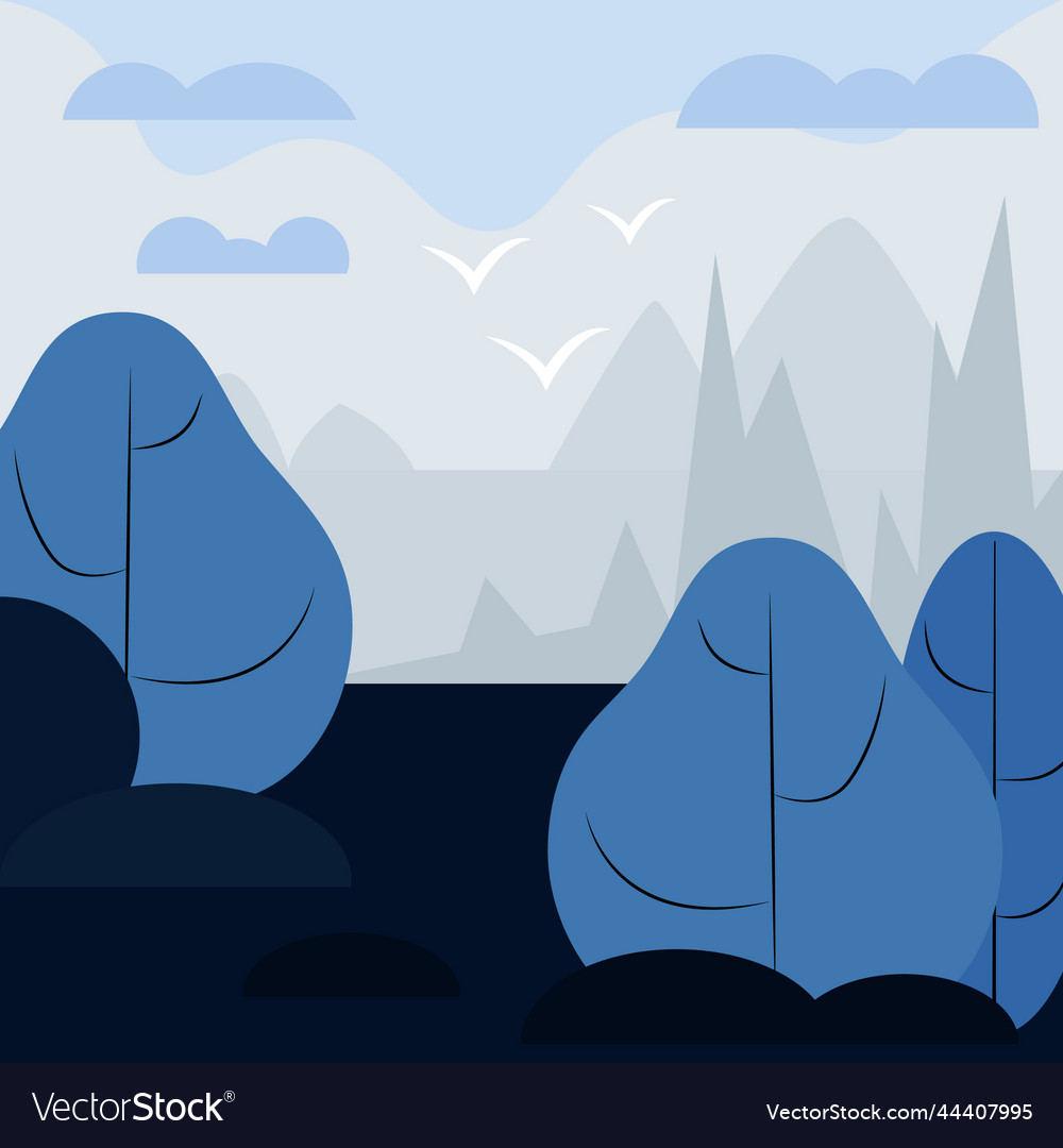 Landscape Royalty Free Vector Image - VectorStock
