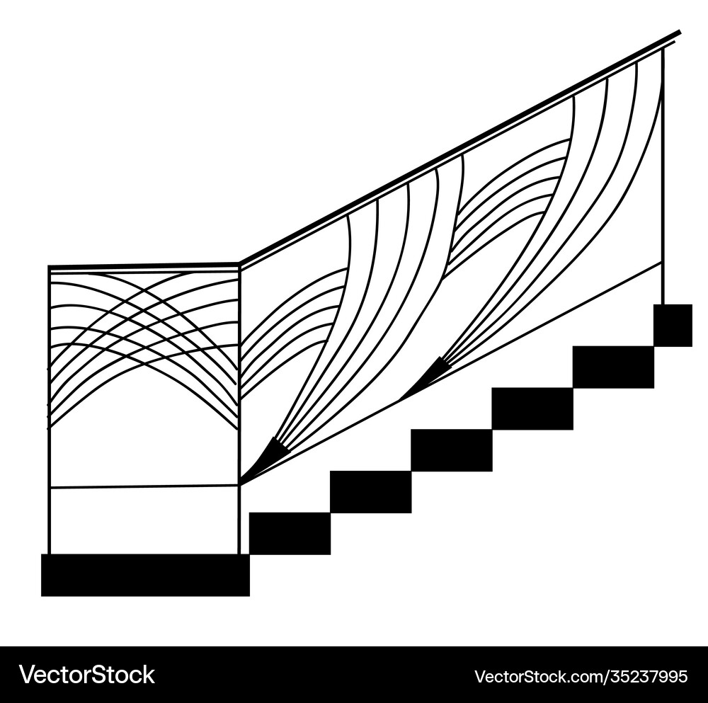 Sketch forged metal elements with antique Vector Image