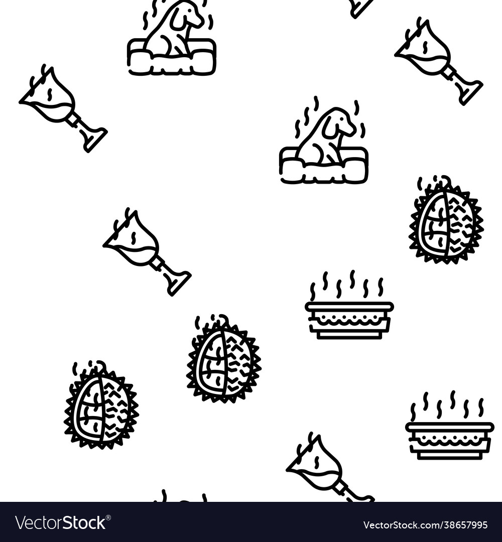 Smell feel and sense seamless pattern Royalty Free Vector