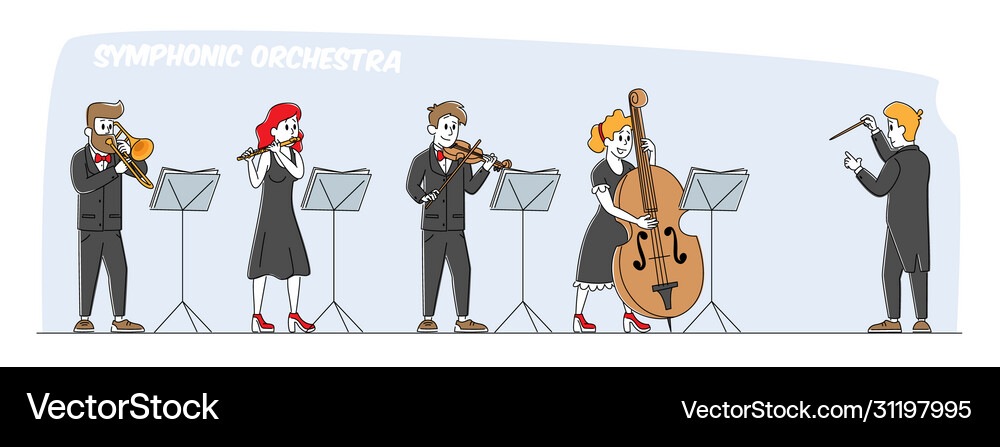 Symphony orchestra playing classical music concert