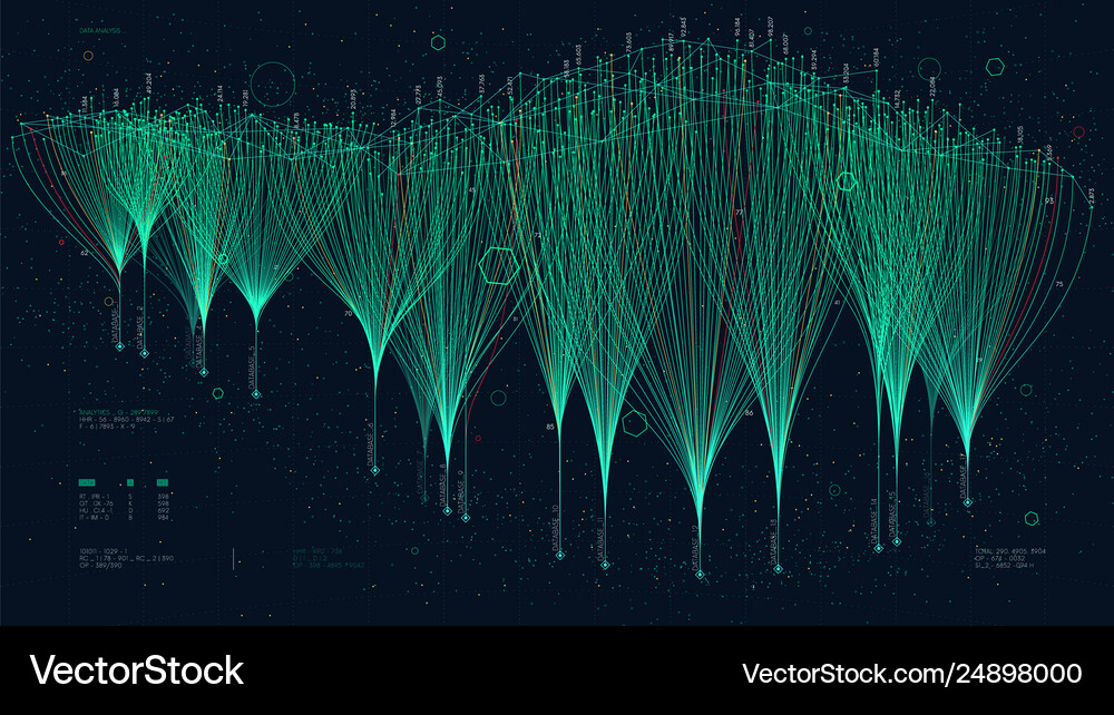Cross-media marketing mesh representing Royalty Free Vector