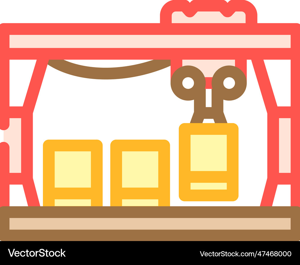 Nuclear waste storage energy color icon Royalty Free Vector