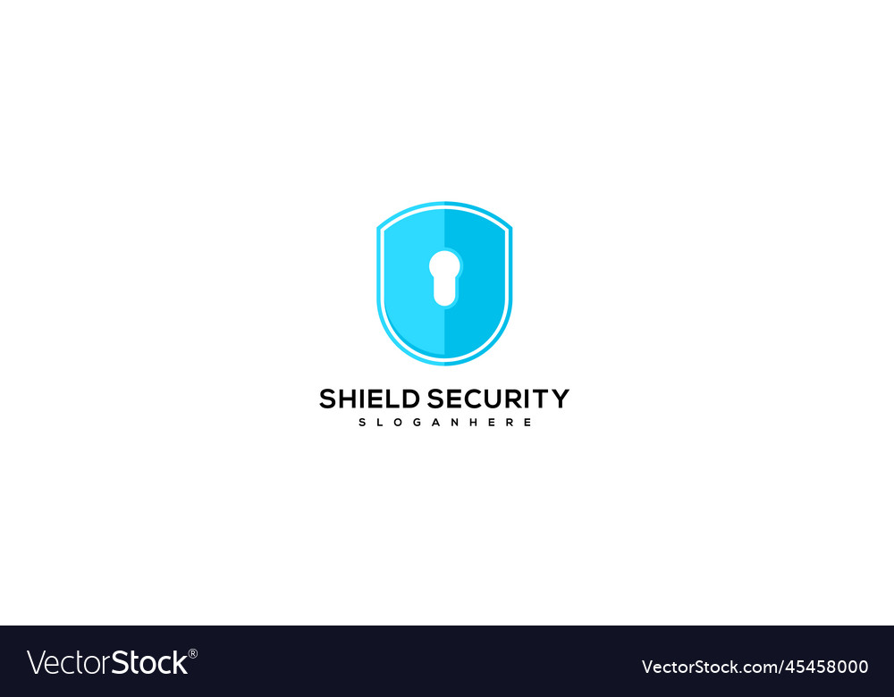Professional shield security logo design Vector Image Professional shield security logo design Vector Image