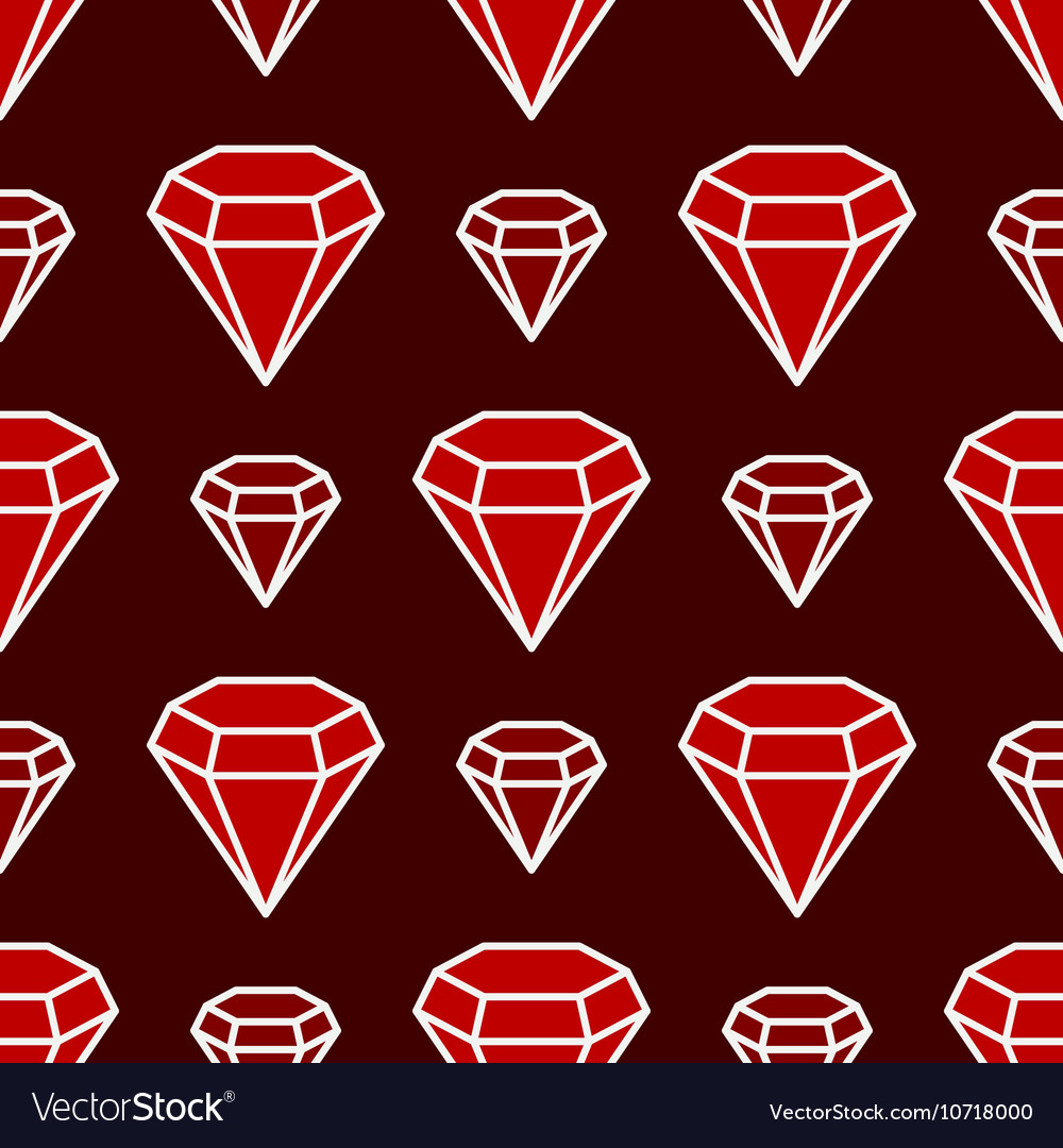 Ruby only pattern Royalty Free Vector Image - VectorStock