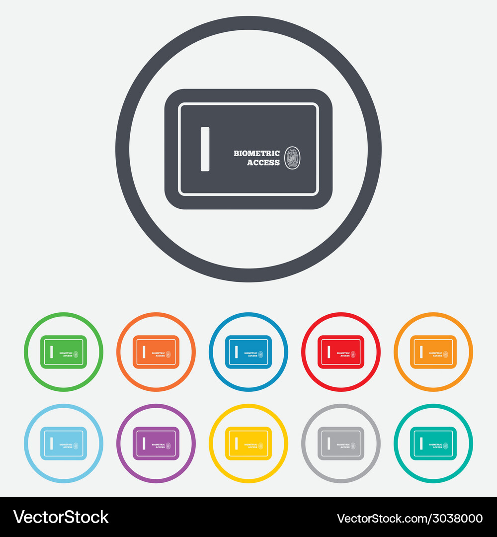 Safe sign icon deposit lock symbol Royalty Free Vector Image