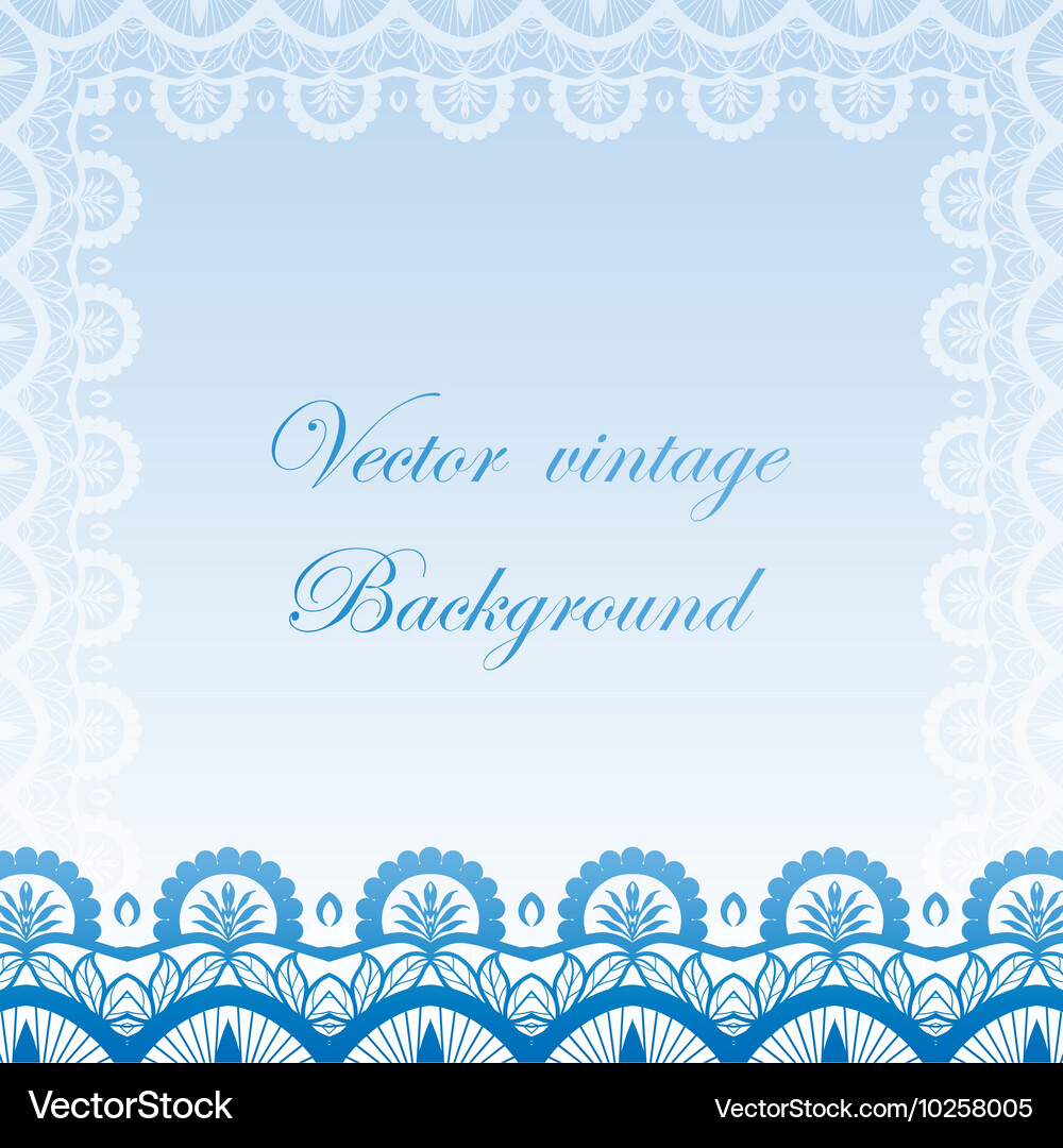 Abstract square lace frame with paper swirls Vector Image