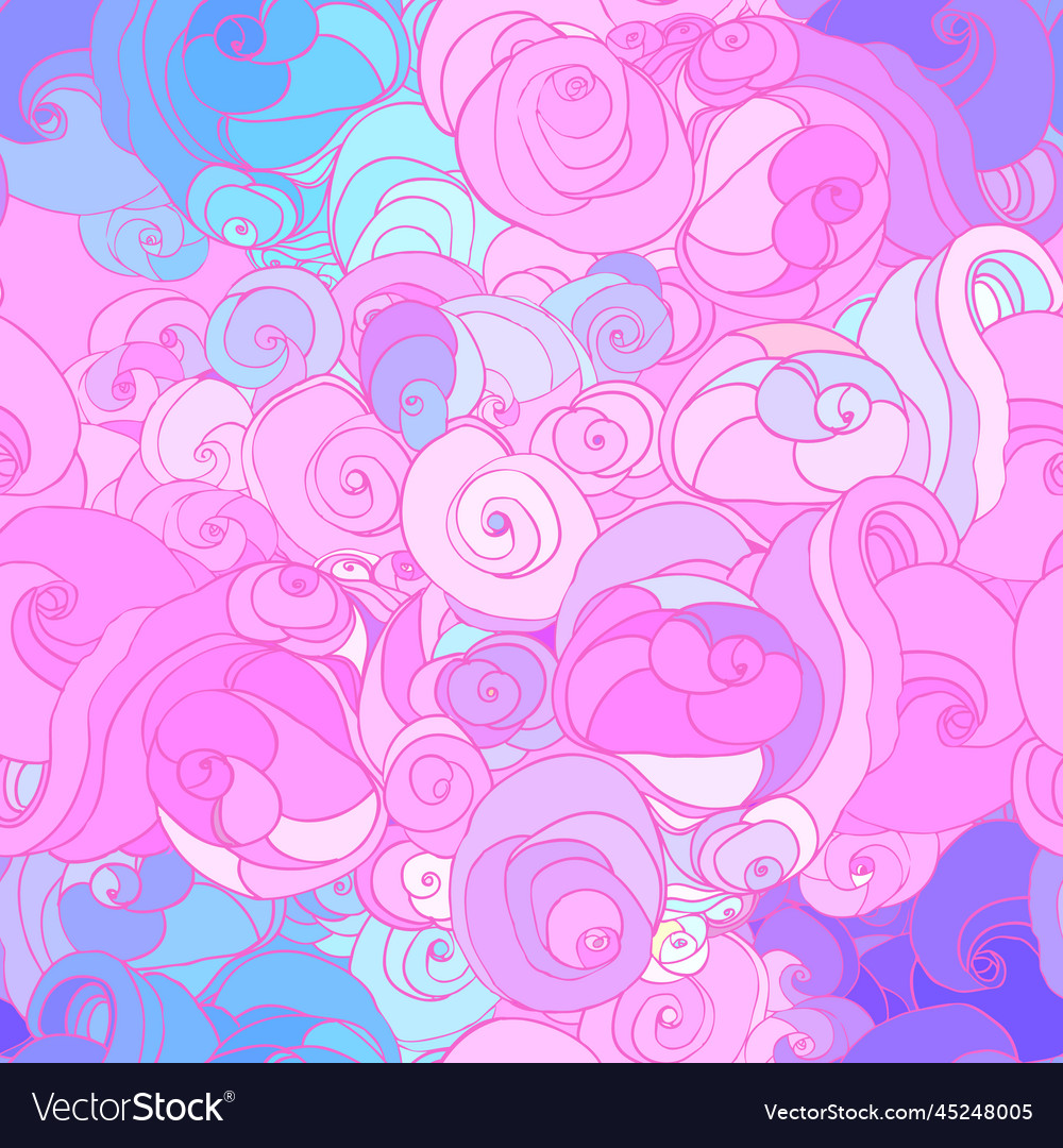 Color Abstract Hand Drawn Pattern Royalty Free Vector Image