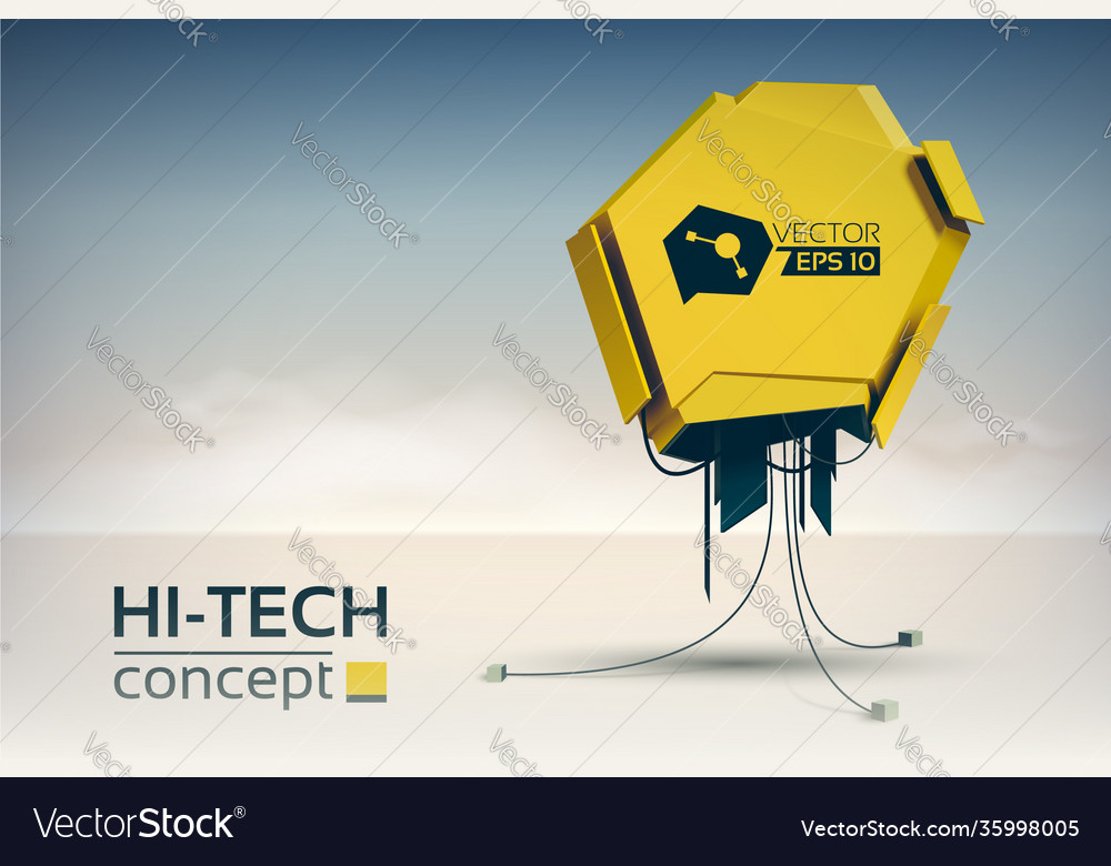 Hi-tech design concept Royalty Free Vector Image
