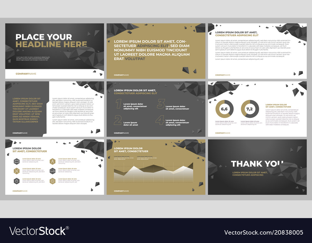 Presentation template design Royalty Free Vector Image