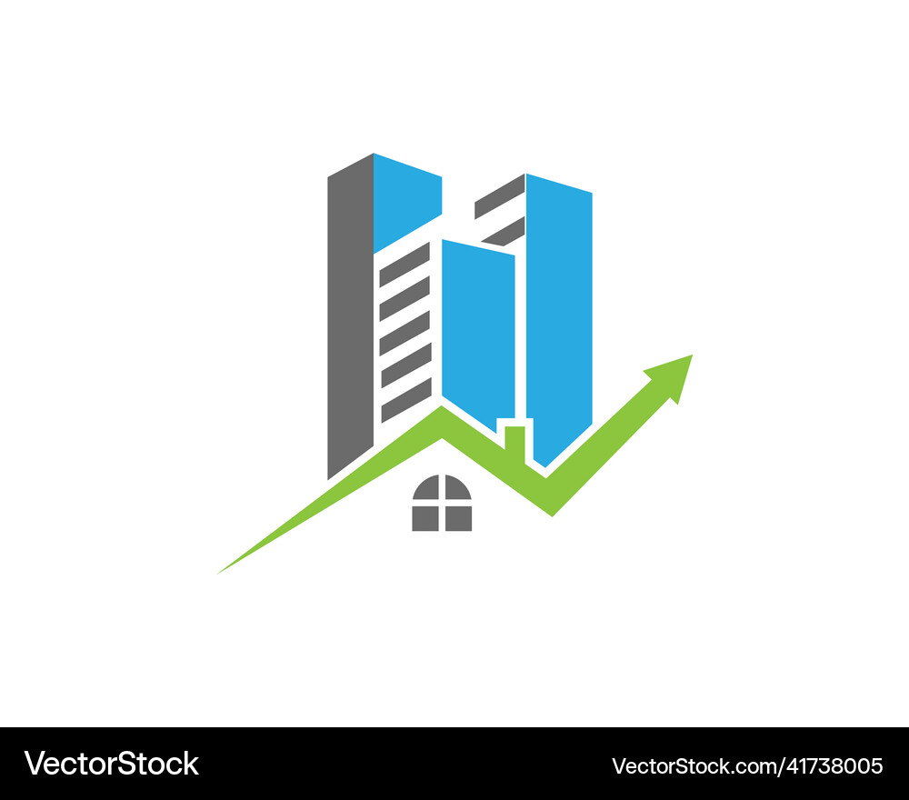 Real estate and building city development logo Vector Image