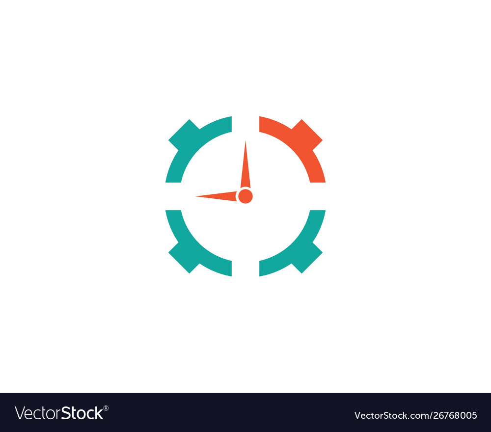 Timer logo Royalty Free Vector Image - VectorStock
