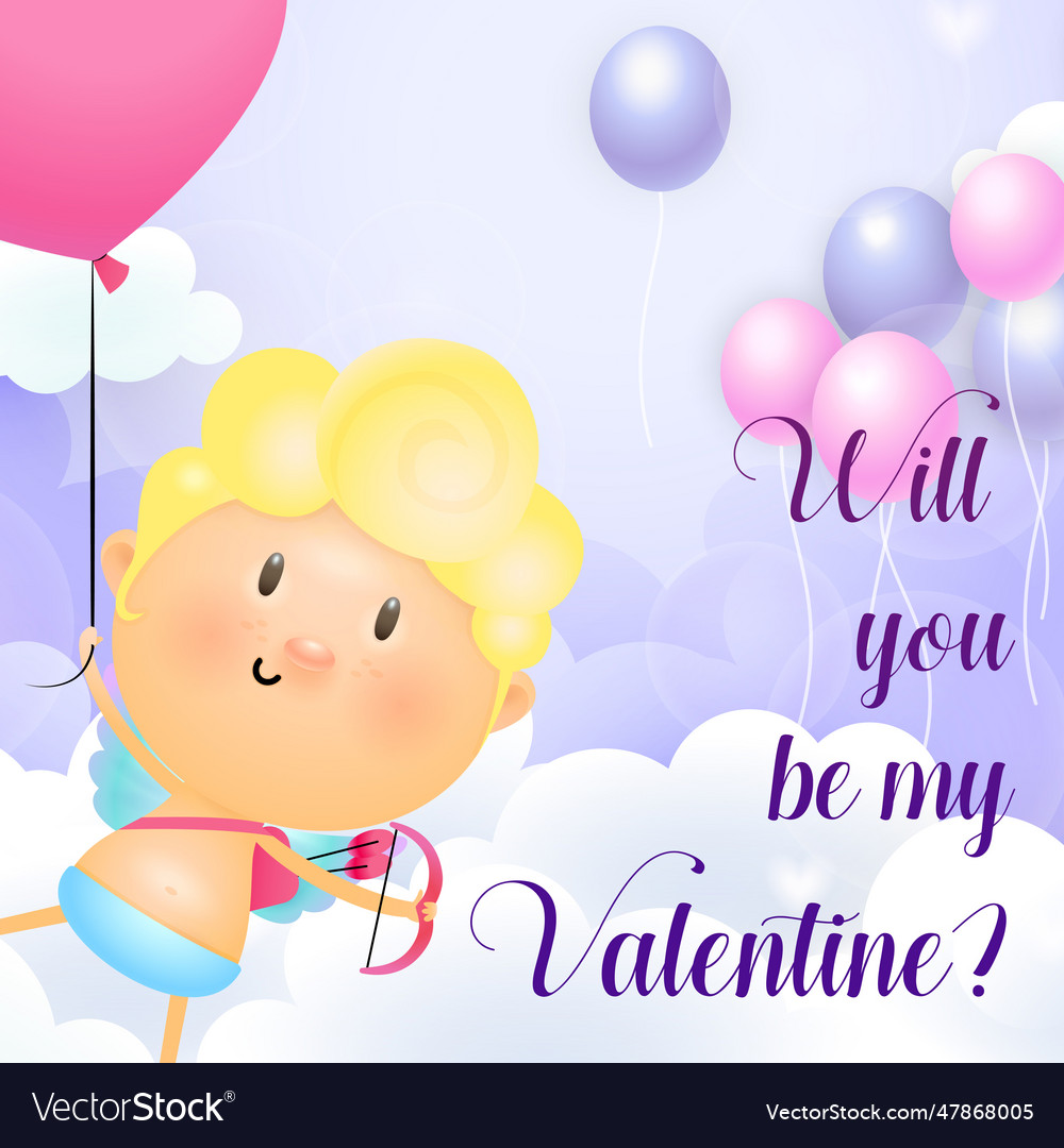 Will you be my valentine poster design Royalty Free Vector Will you be my valentine poster design Royalty Free Vector