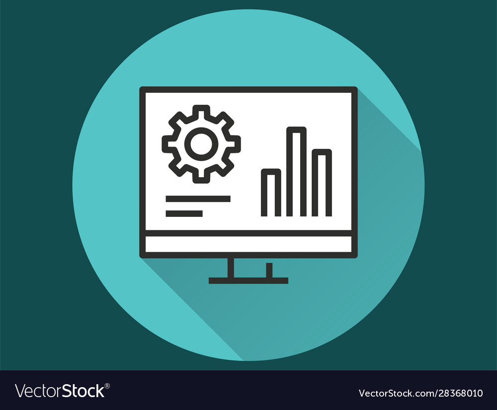 Data science icon for graphic and web design Vector Image