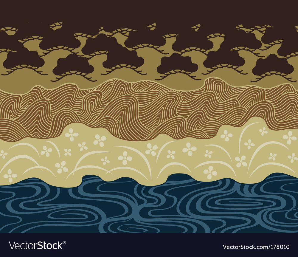 Japan pattern Royalty Free Vector Image - VectorStock