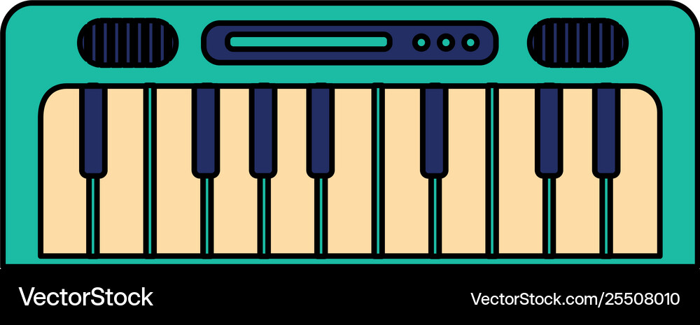 Synthesizer kids toys Royalty Free Vector Image