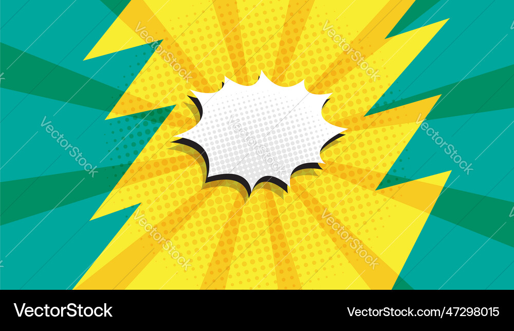 Abstract comic book pop art dual cartoon Vector Image