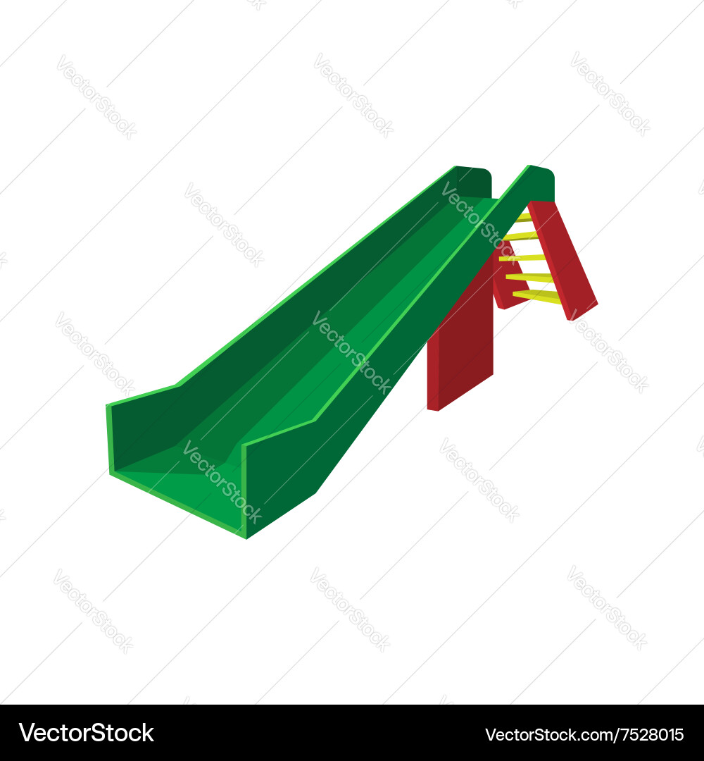 Children slide cartoon icon Royalty Free Vector Image