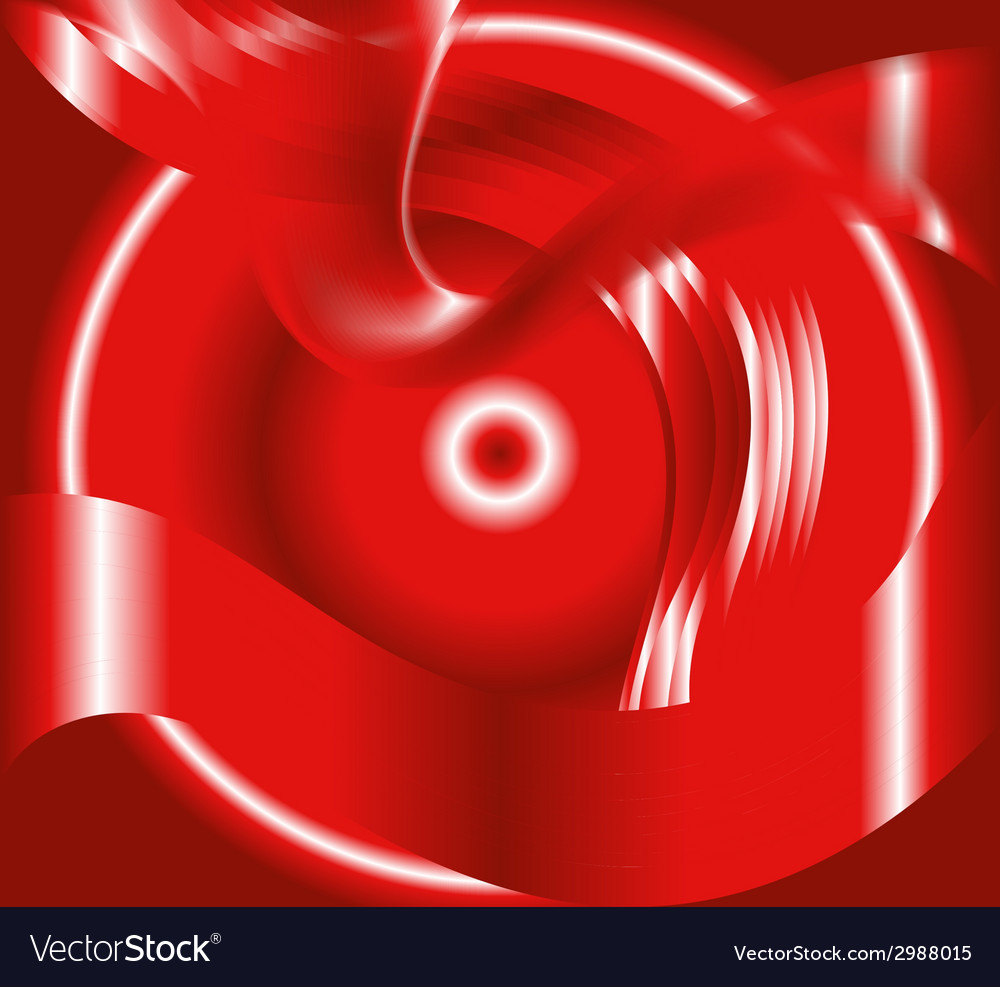 Circle wave effect light red background Royalty Free Vector