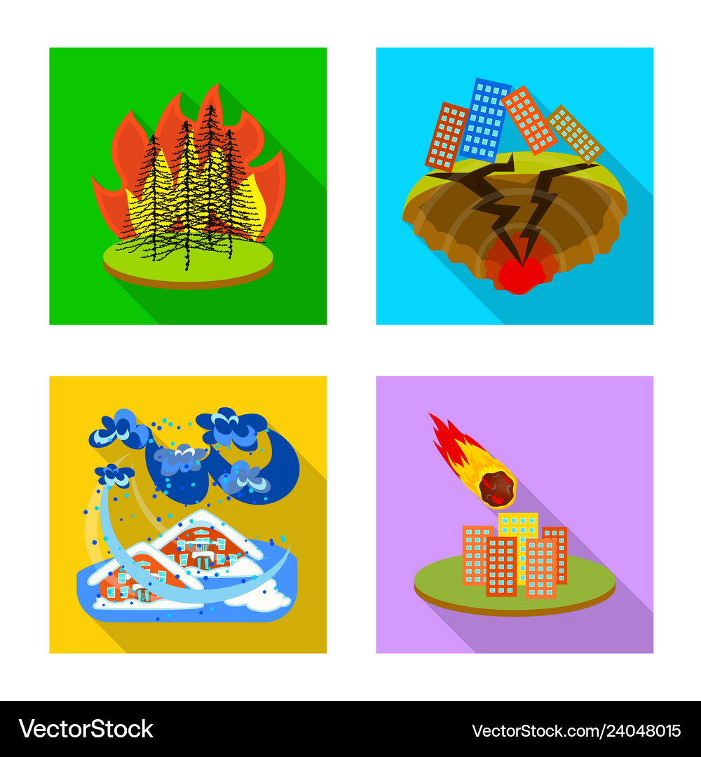 Design of collapse and environment logo Royalty Free Vector