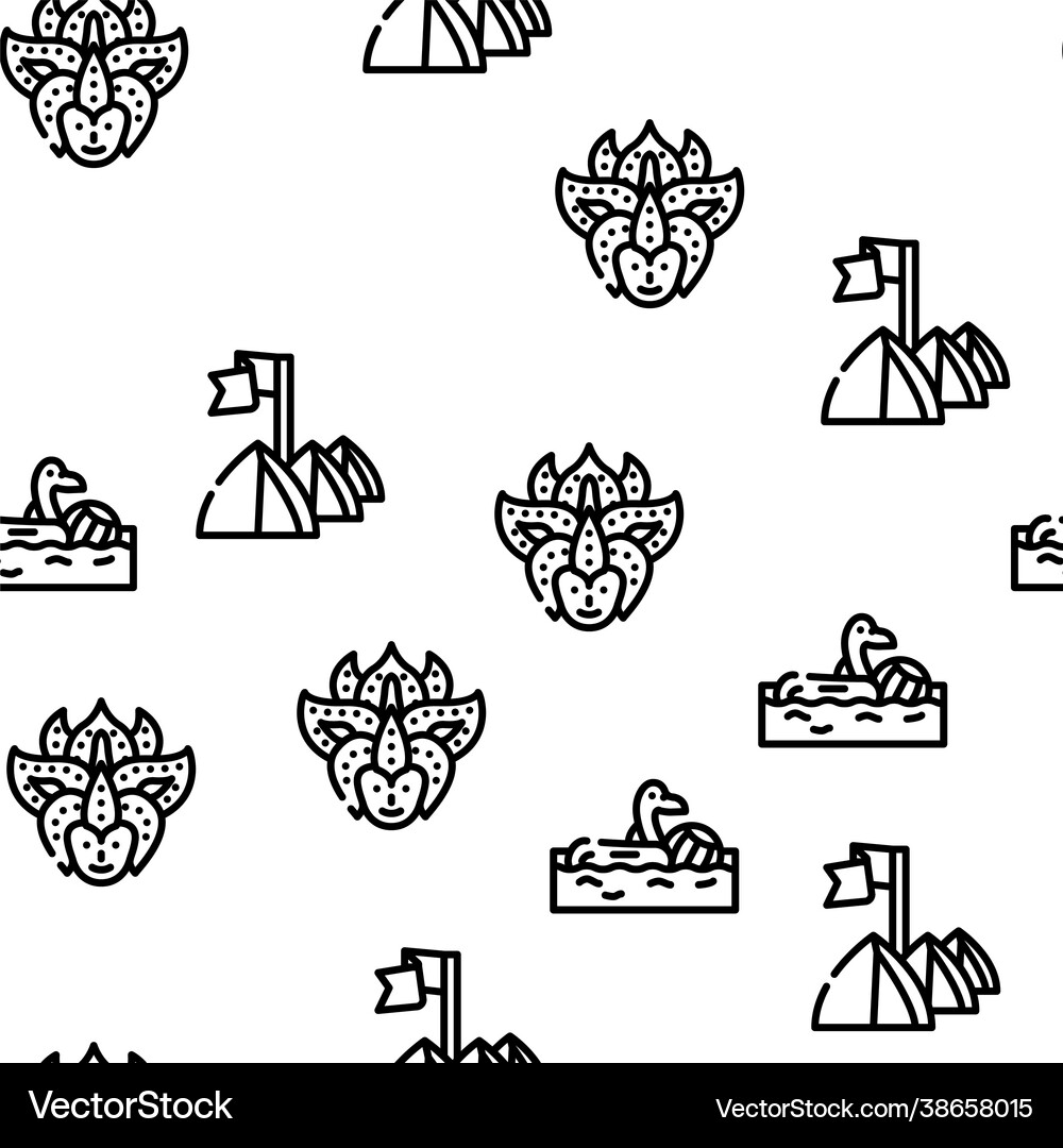 Events and festival seamless pattern Royalty Free Vector