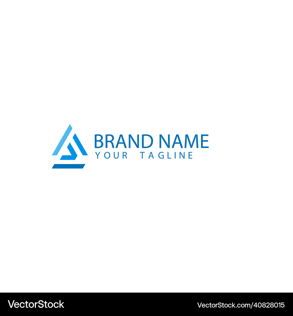 Minimalist design simple brand name logo design Vector Image