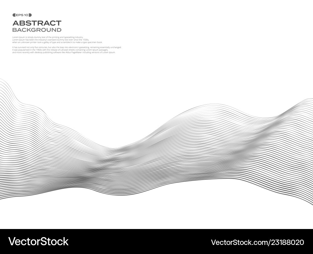 Abstract of wavy element for design wave line Vector Image